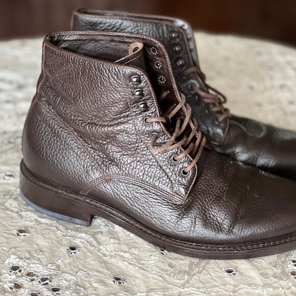 a. testoni | Shoes | Atestoni Italy Tumbled Pebble Grain Leather Boots ...